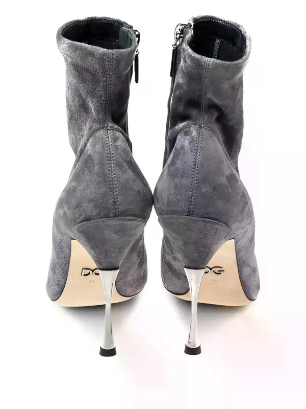 Dolce & Gabbana 115mm Leather Ankle Boots