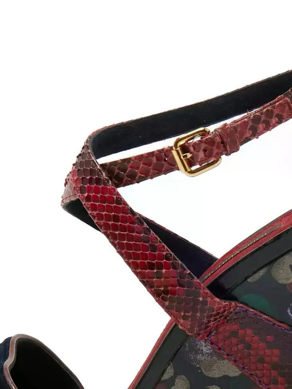LOUIS VUITTON 105mm Leather Wedge Sandals