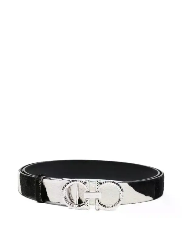 FERRAGAMO Gancini Belt - Black
