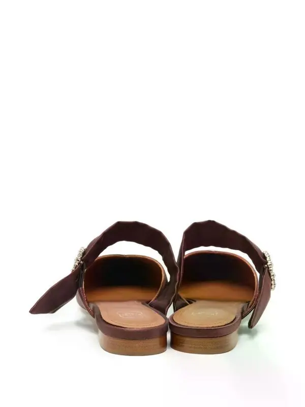 MALONE SOULIERS Satin Pointed-toe Ballet Flats