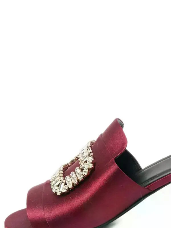 ROGER VIVIER 35mm Crystal-buckle Satin Sandals