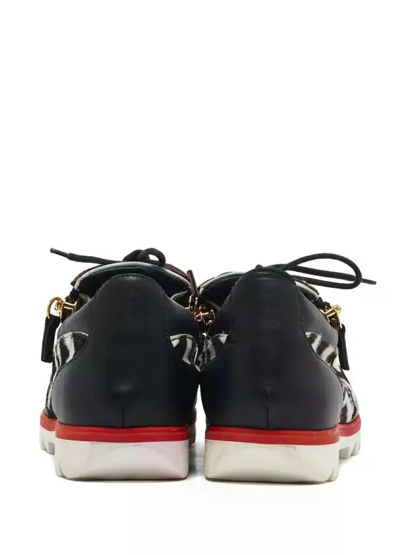 GIUSEPPE ZANOTTI 2016 Zebra Pony-hair Leather Sneakers