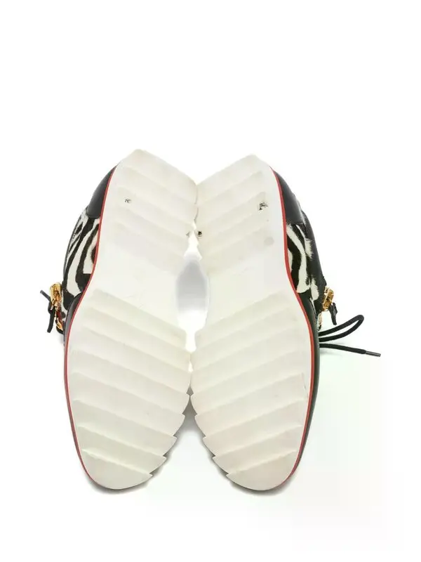 GIUSEPPE ZANOTTI 2016 Zebra Pony-hair Leather Sneakers