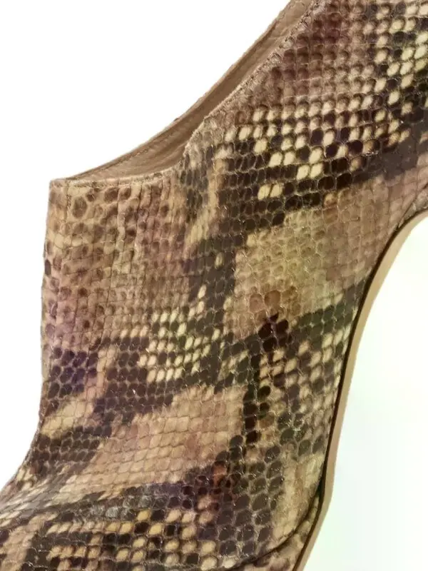 JIMMY CHOO 130mm Glint Snakeskin-effect Pumps