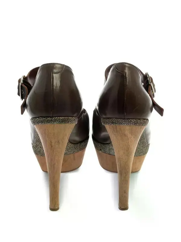 Marni 2024 Leather Platform Mary Jane Pumps