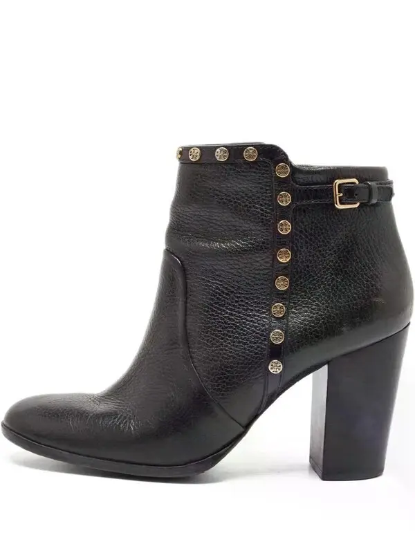 Tory Burch 90mm Mae Studded Ankle Boots - Black