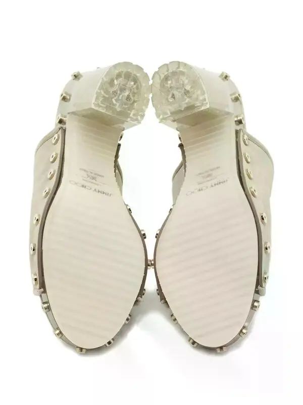 JIMMY CHOO Suede Heeled Sandals