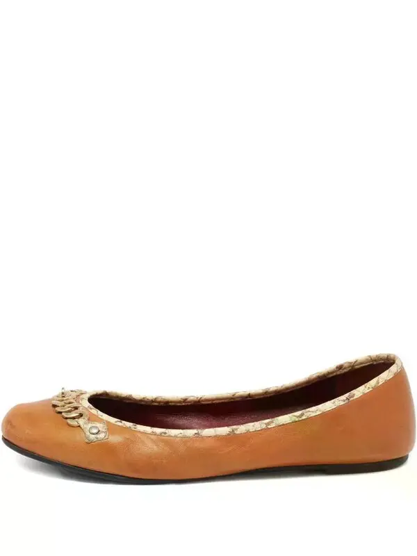 Marc Jacobs Leather Chain Ballet Flats