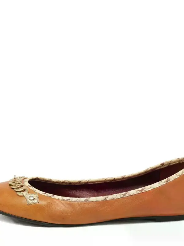 Marc Jacobs Leather Chain Ballet Flats