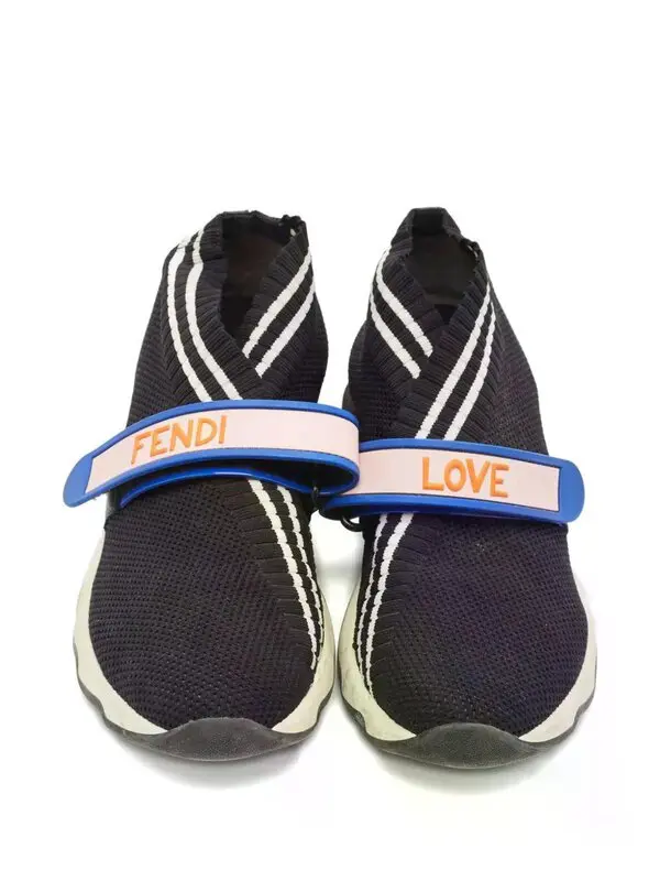 Fendi Rockoko Sneakers With Monochrome Trim