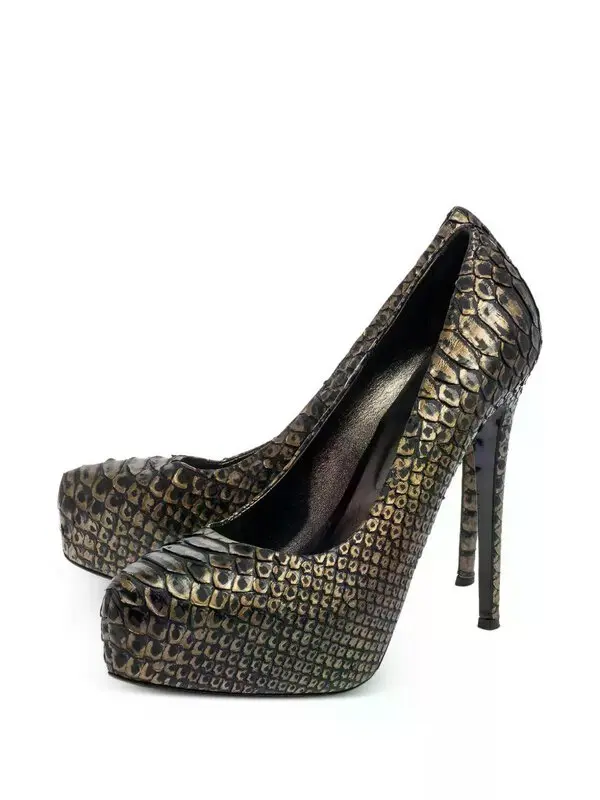 LE SILLA 135mm Python Platform Pumps