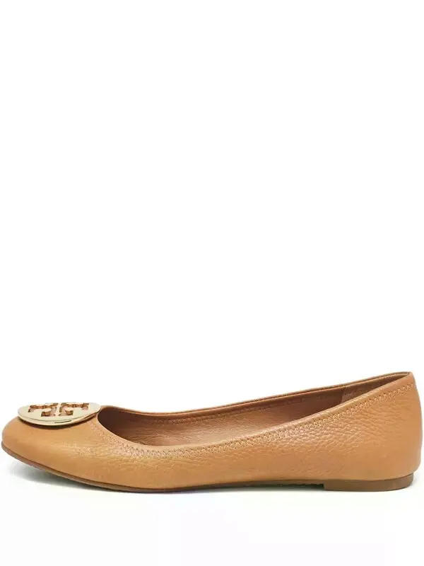 Tory Burch Leather Ballet Flats - Brown