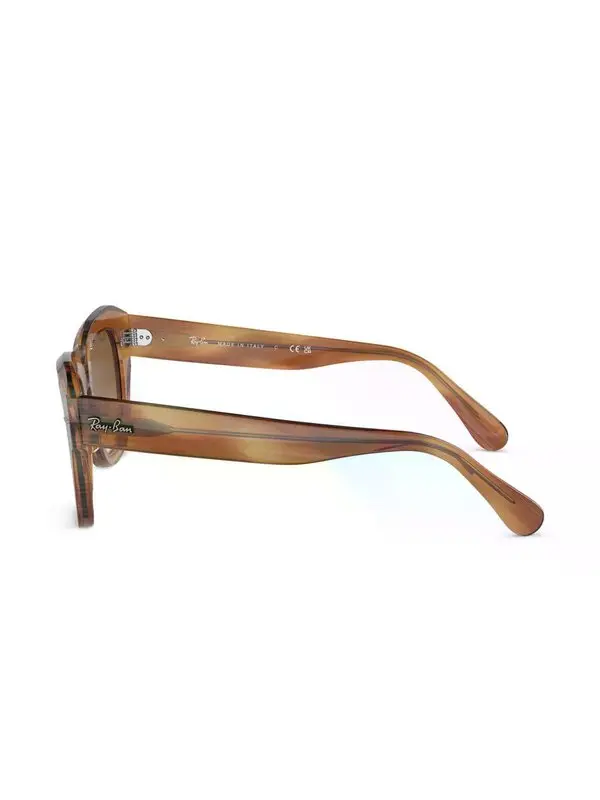 Ray-ban State Street Square-frame Sunglasses - Brown
