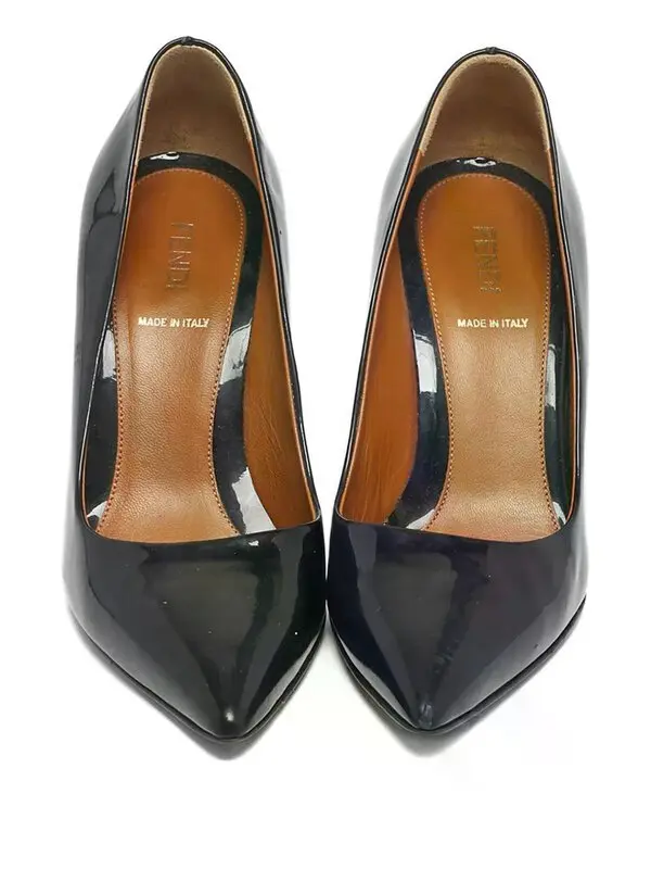 Fendi Pointed-toe Leather Stiletto Pumps