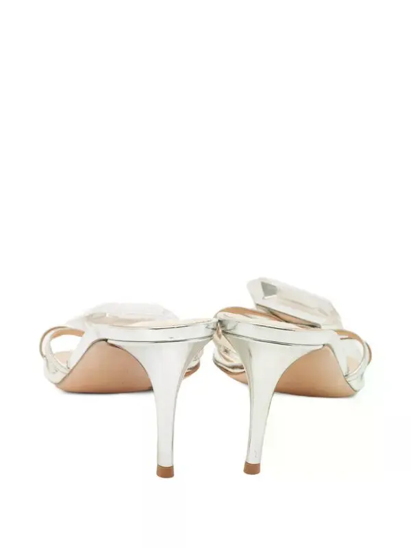 GIANVITO ROSSI Leather Crystal Sandals