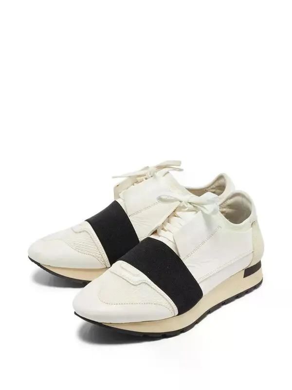 Balenciaga Elasticated-strap Sneakers - Neutrals