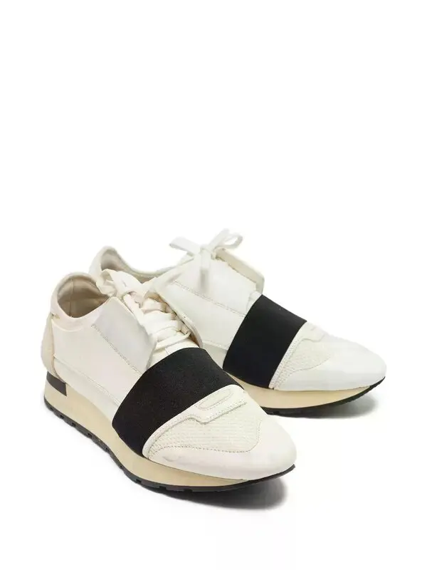 Balenciaga Elasticated-strap Sneakers - Neutrals