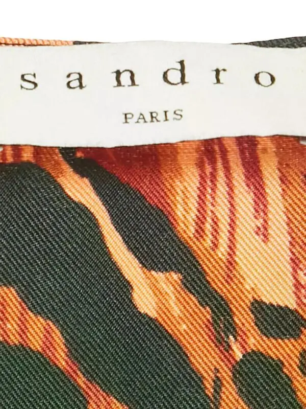 Sandro Silk Animal-print Mini Dress