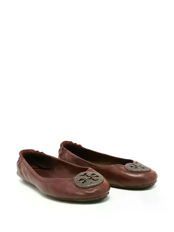 Tory Burch Minnie Leather Ballet Flats