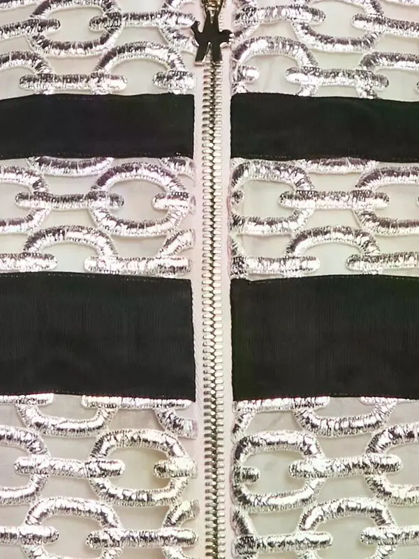 Moncler Chain-link Sleeveless Dress