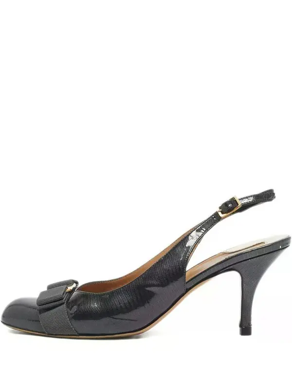 FERRAGAMO Signature Bow Slingback Pumps