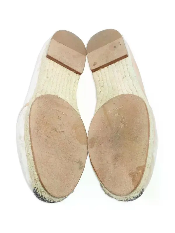 GIUSEPPE ZANOTTI Velvet Embellished Espadrilles