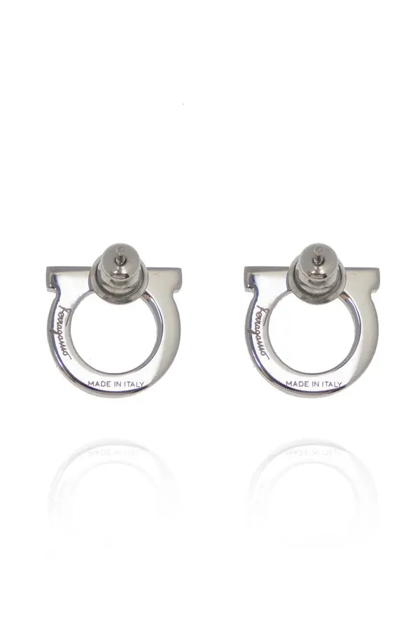 FERRAGAMO Gancini Crystal Earrings