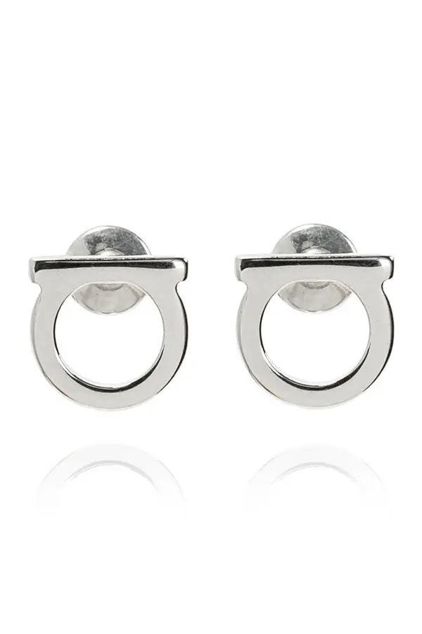 FERRAGAMO Gancini Earrings - Silver