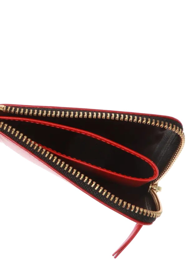 Comme Des Garçons Wallet With Printed Logo - Red
