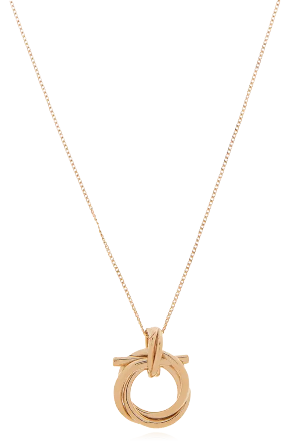 FERRAGAMO Logo Necklace - Gold