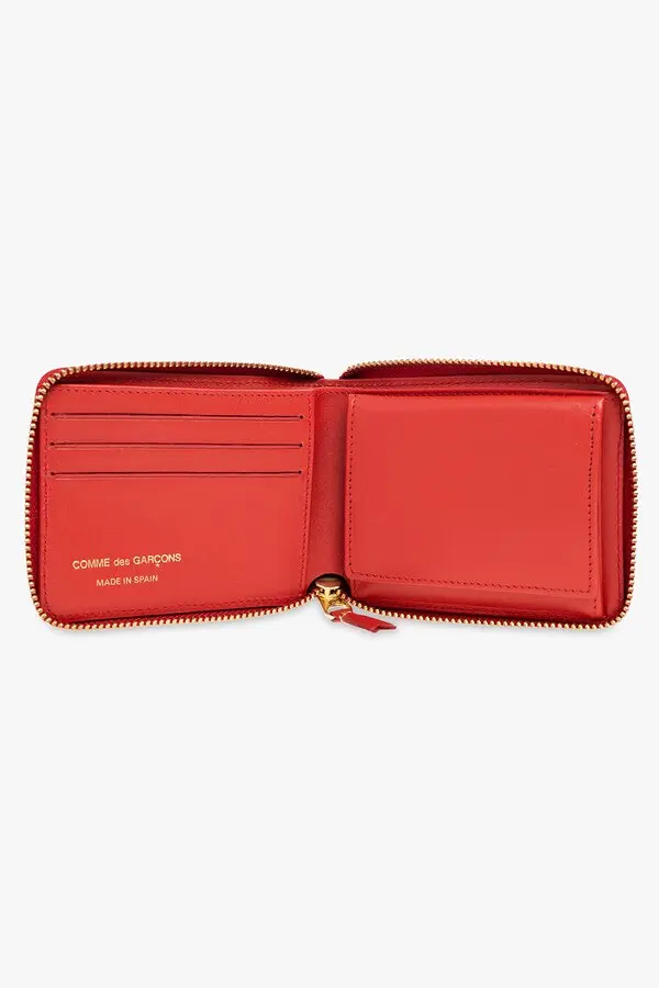 Comme Des Garçons Leather Wallet - Red