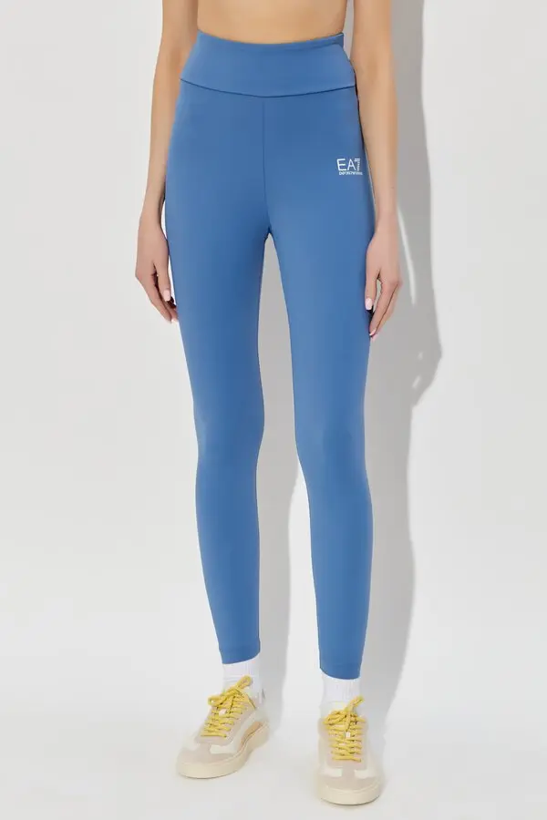 EA7 Training Leggings With Logo - Blue