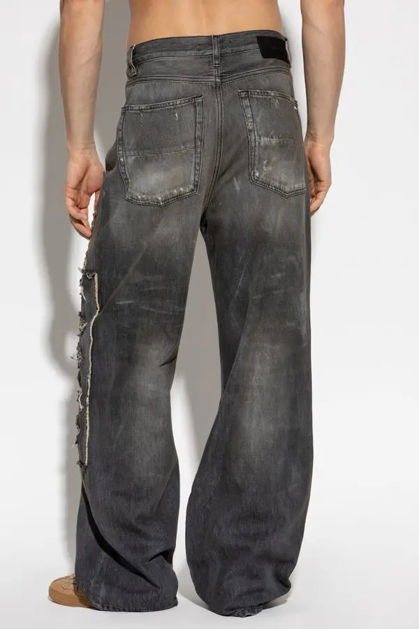 Amiri Logo Jeans - Grey