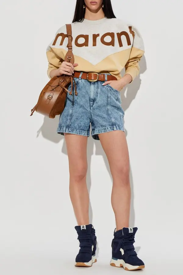 MARANT ETOILE Joely Denim Shorts - Blue