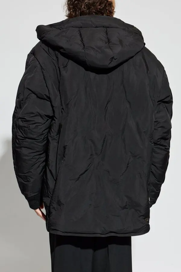 MAISON MARGIELA Insulated Hooded Jacket - Black