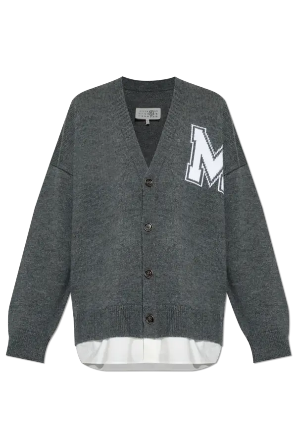 MAISON MARGIELA Cardigan With Shirt Elements