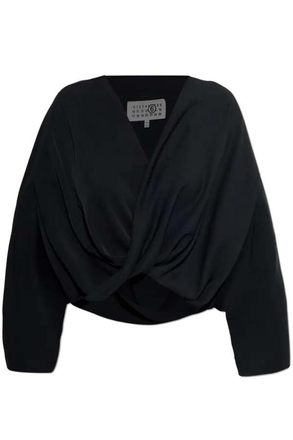 MAISON MARGIELA Draped Top - Black