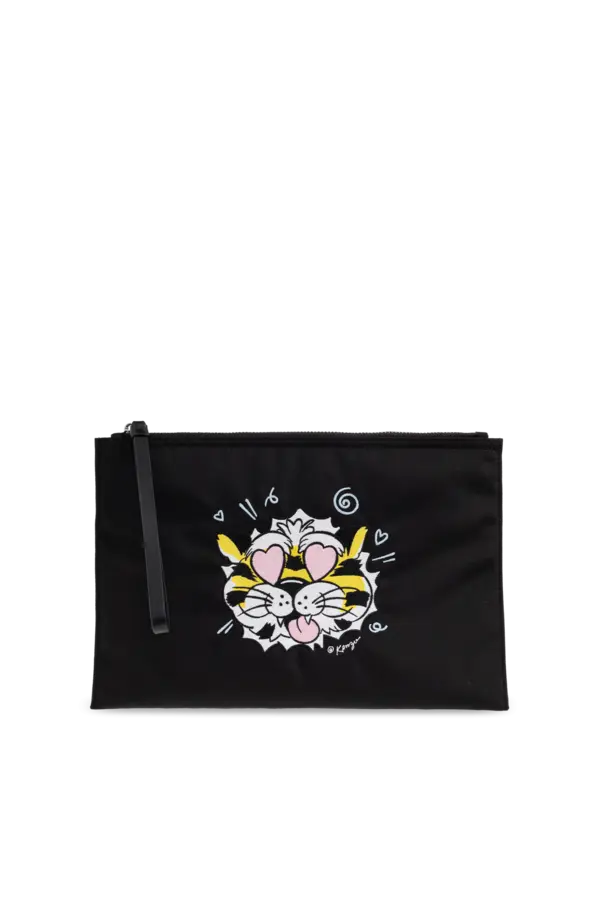 Kenzo Printed Handbag - Black