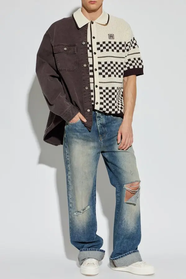 Amiri Flared Leg Jeans - Blue