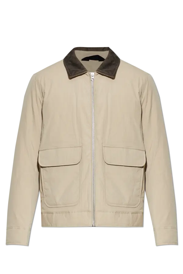 Rag & Bone Jacket With Corduroy Collar - Cream