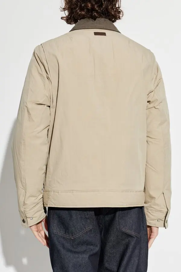 Rag & Bone Jacket With Corduroy Collar - Cream