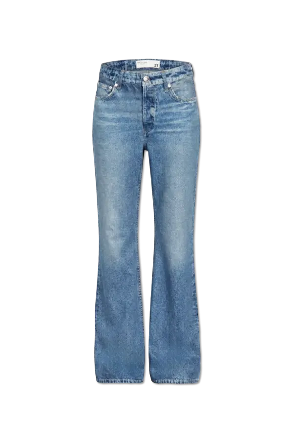 Rag & Bone Flared Leg Trousers - Blue