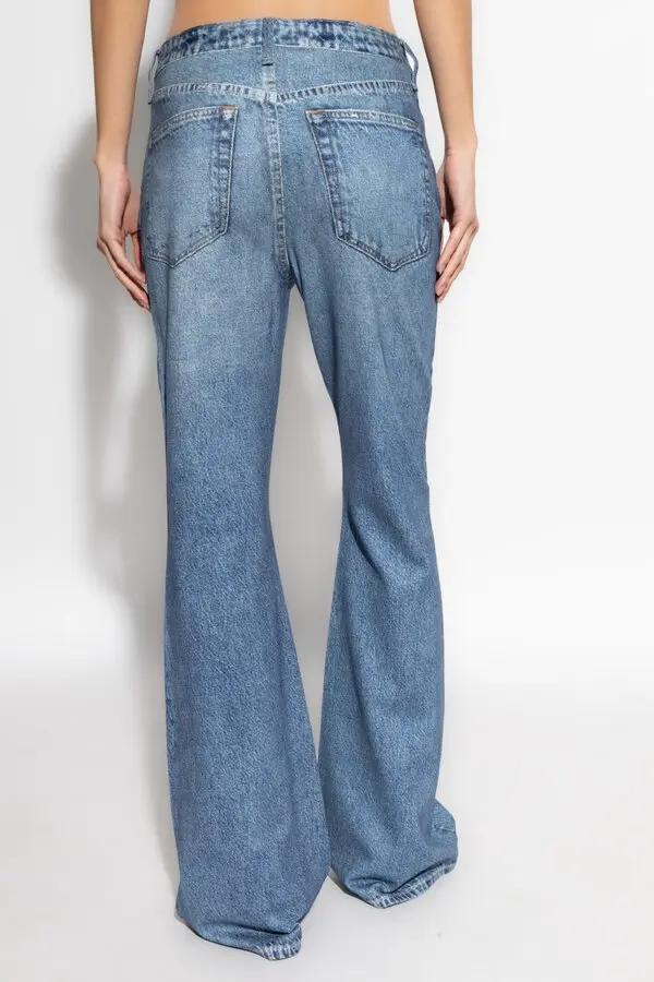 Rag & Bone Flared Leg Trousers - Blue