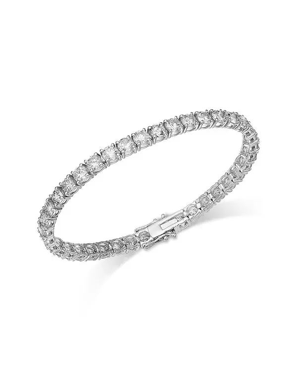 Bloomingdale'S 14k Diamond Classic Tennis Bracelet 12.0 Tcw - White Gold