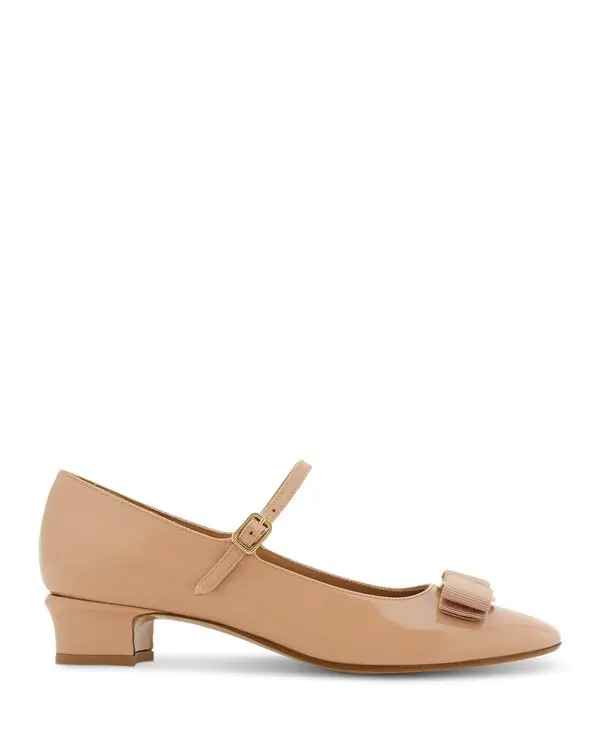 FERRAGAMO Vally Bow Pumps - Amaretti