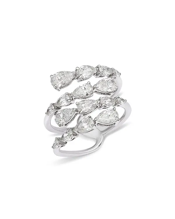 Bloomingdale'S 14k 2.0 Tcw Lab Grown Diamond Pear Coil Ring - White Gold