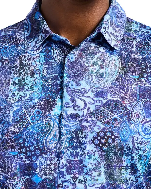 Robert Graham Brettman Short Sleeve Knit Polo Shirt