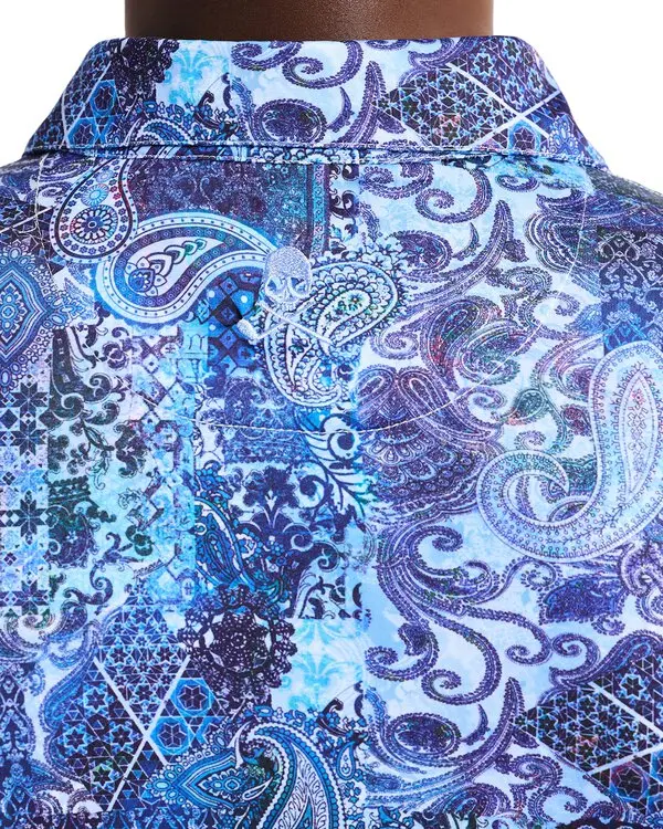 Robert Graham Brettman Short Sleeve Knit Polo Shirt