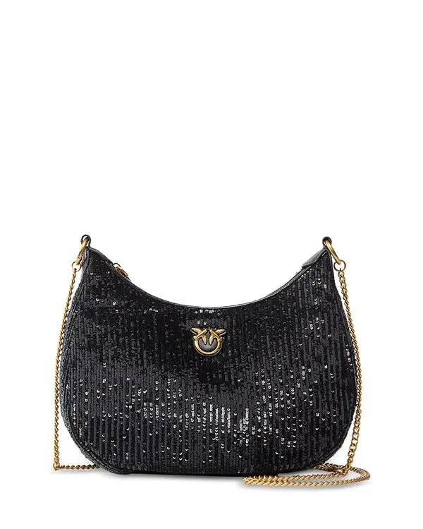 Pinko Half Moon Sequin Crossbody