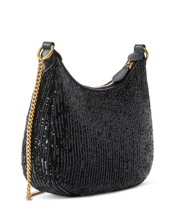 Pinko Half Moon Sequin Crossbody